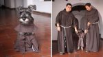 Bolivian Monastery Adopts Abandoned Dog, Turns Him into a Proper Friar
