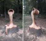 Romanian Artist Turns Tree Stumps into Beautiful Artworks