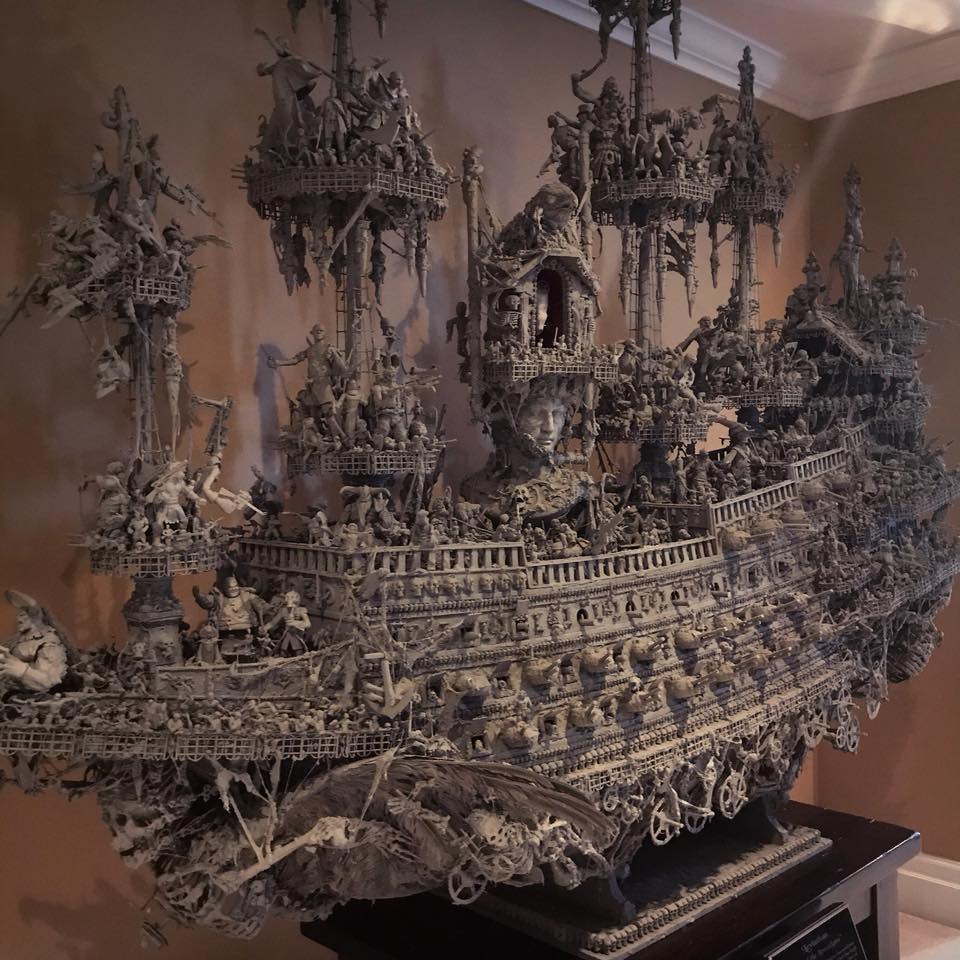 Artist Spends 14 Months Creating the Most Incredible Ghost Pirate Ship ...
