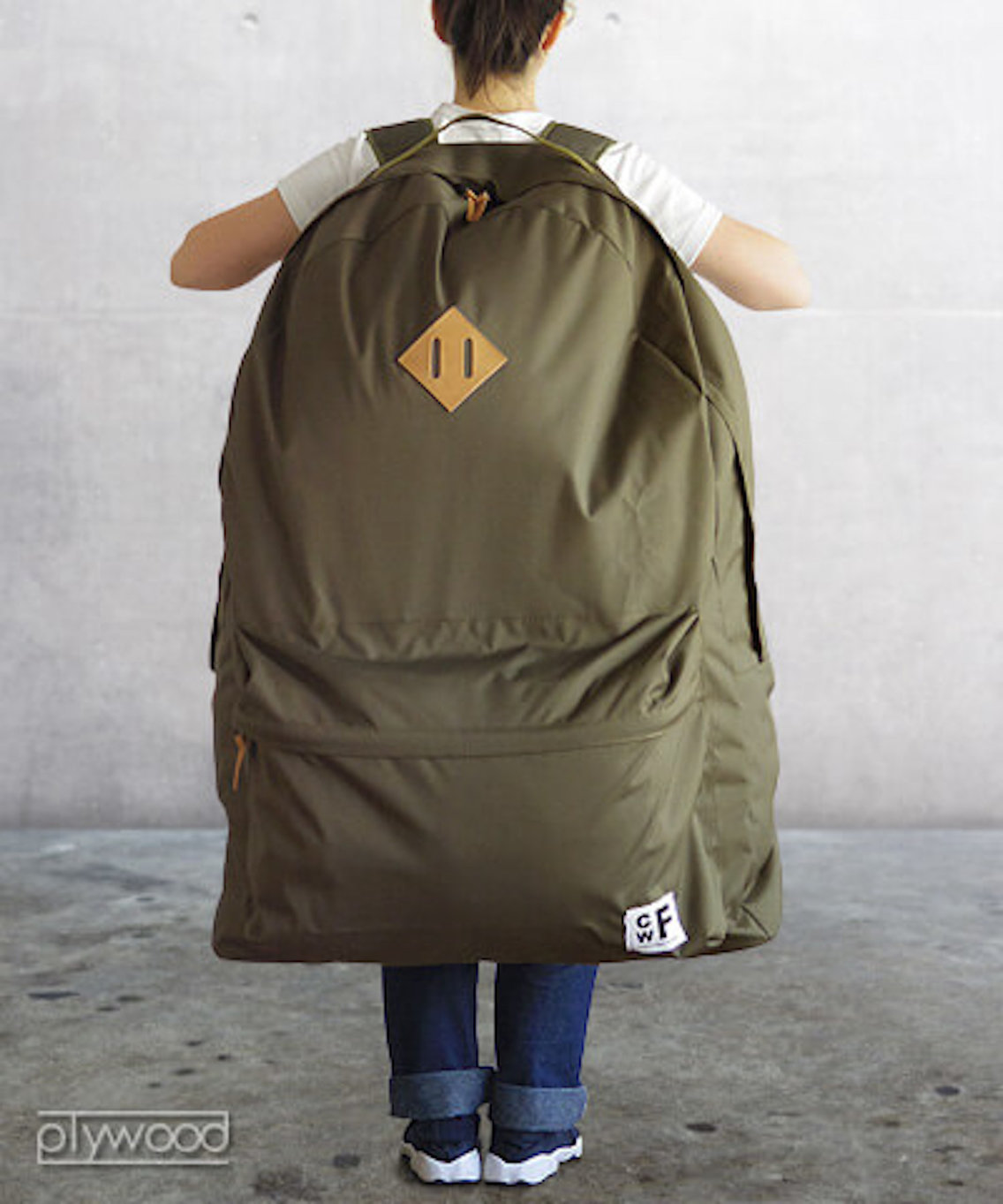 Japanese Company Creates Oversized Backpacks So Large a Grown Person ...
