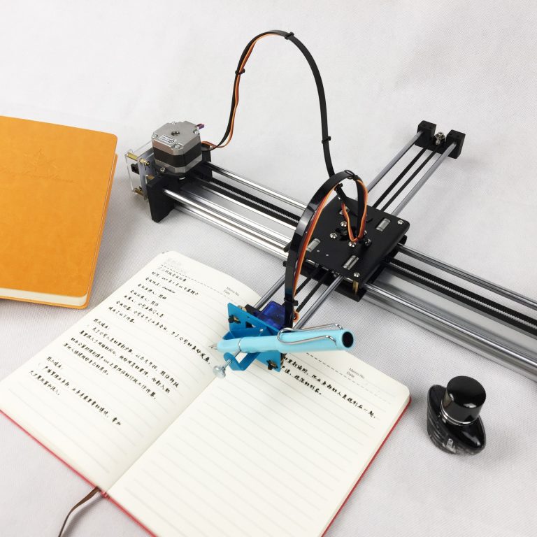 Girl Uses Handwriting Robot To Complete Homework Faster