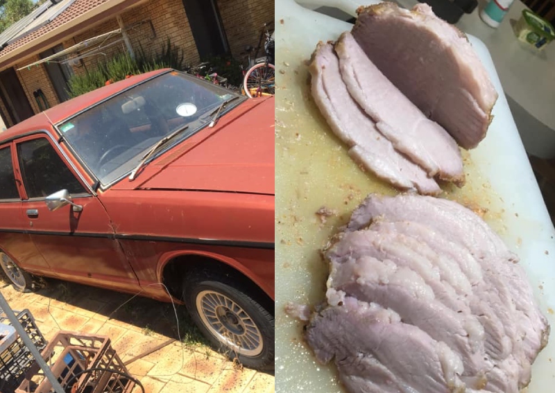 Man Claims to Have Cooked Pork Roast Inside Car on Scorching Hot Day