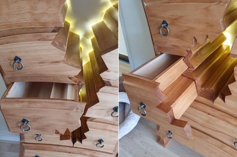 Retired Carpenter Goes Viral for His Whimsical Yet Functional Furniture