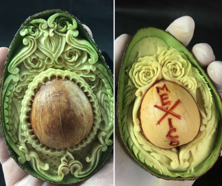 The Intricate Avocado Carvings of Daniele Barresi