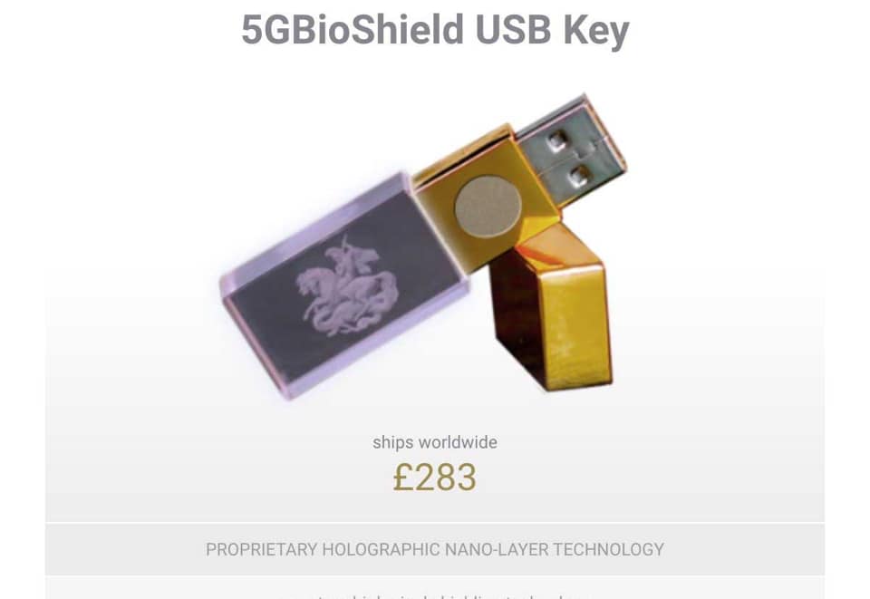 5GBioShield - A 0 USB Stick That Allegedly Protects You From 5G