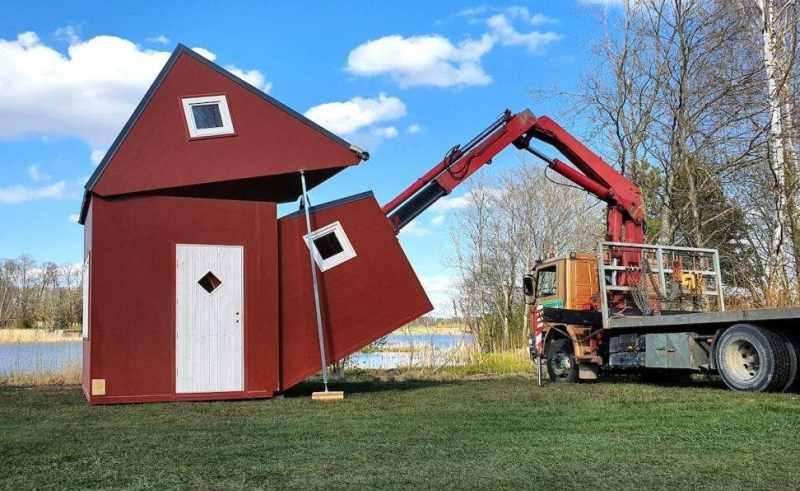 Origami Housing - Foldable Tiny House Can Be Moved and Installed in ...
