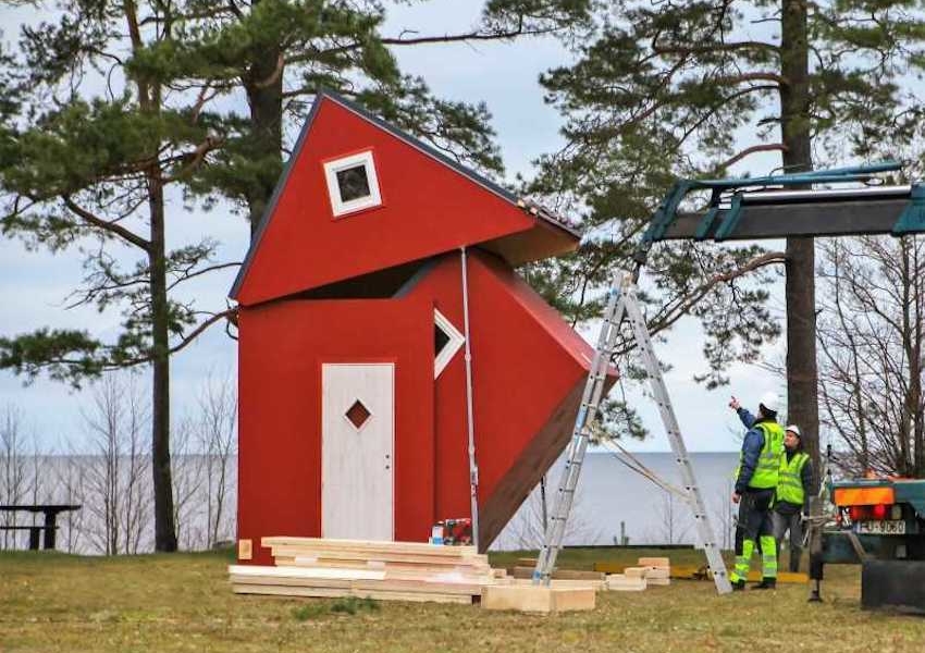 Origami Housing - Foldable Tiny House Can Be Moved and Installed in ...