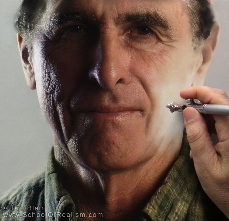 The Insanely Realistic Airbrushed Portraits of Dru Blair