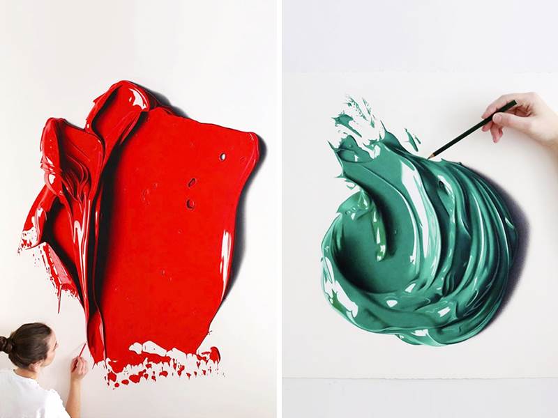 The Ultra-Realistic, Three-Dimensional Paintings of CJ Hendry