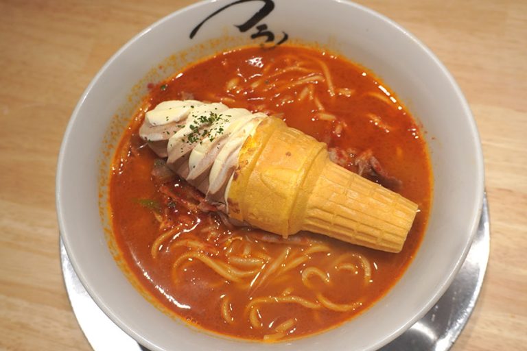 Japanese Restaurant Serves Miso Ramen With a Soft-Serve Cone in It