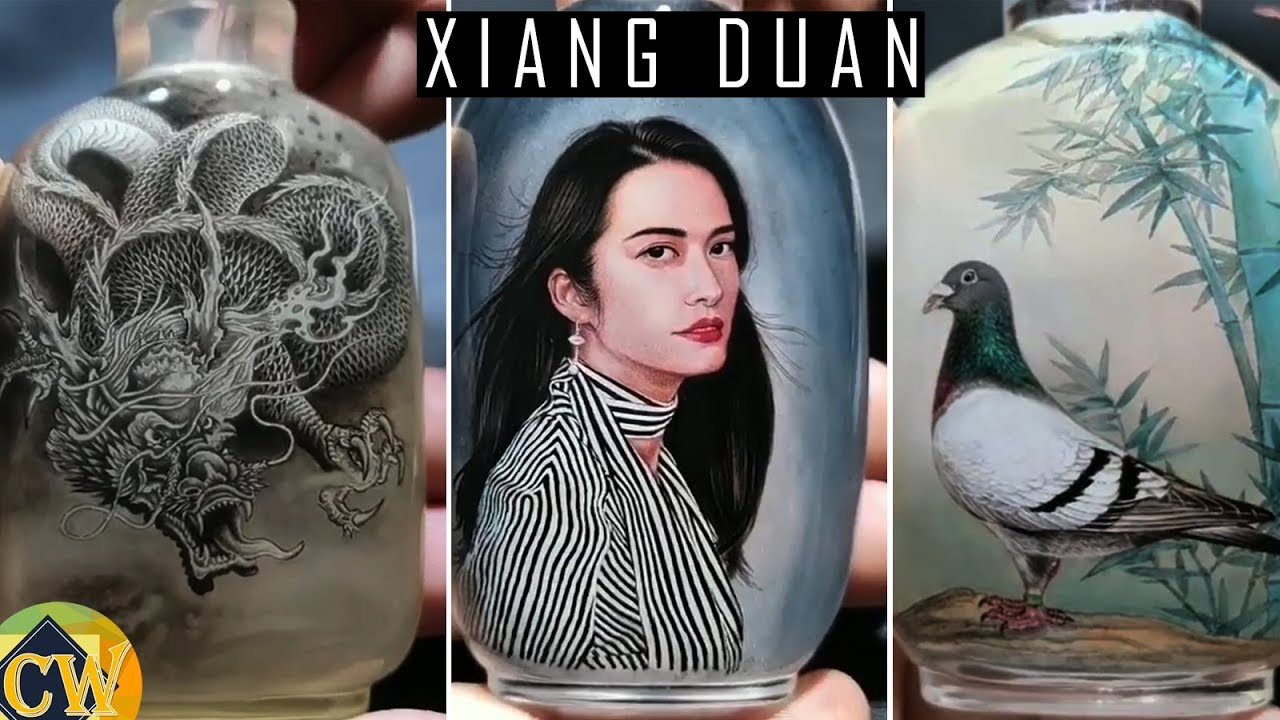 Talented Artist Paints Detailed Masterpieces on the Inside of Tiny Bottles