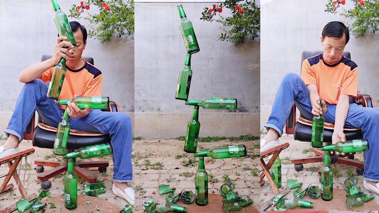 Man’s Ability to Balance Various Objects Seems to Defy the Laws of Physics