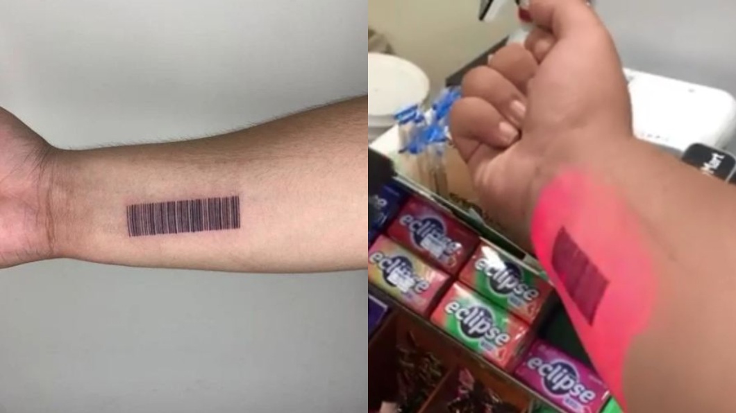 Man Pays With His Forearm Thanks to Scannable Payment App Barcode Tattoo