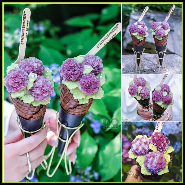 Trendy Ice Cream Shop Specializes in Hyper-Realistic Edible Flower Bouquets