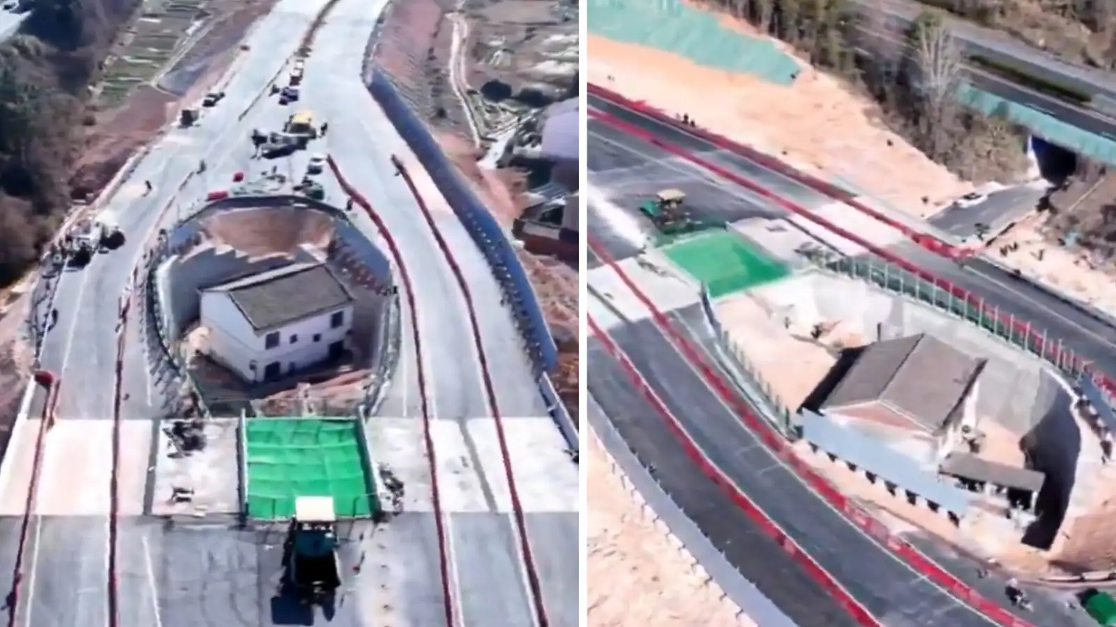 Homeowner Who Refused to Relocate Now Lives in the Middle of a Motorway