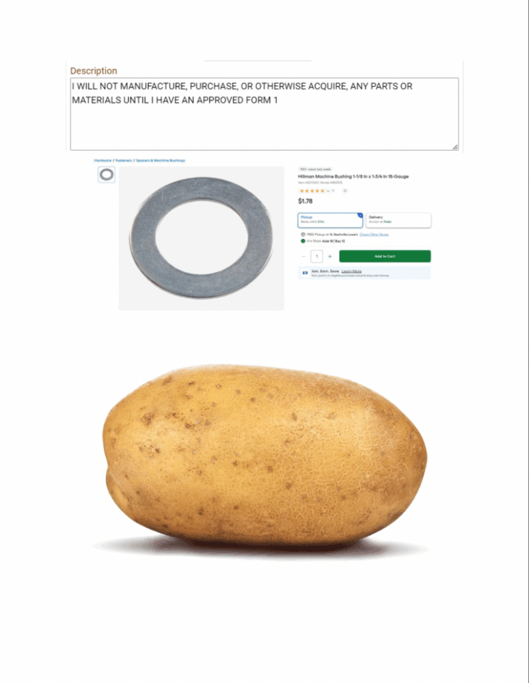 Man Succesfully Registers Potato as Functional Gun Silencer